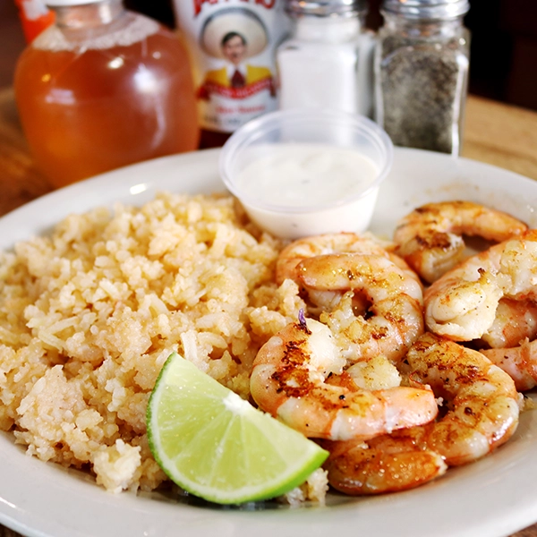 #5 Kids Shrimp and Rice - Los Potros Restaurant